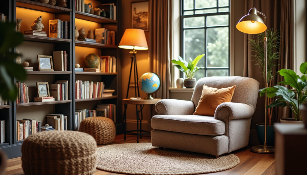 Coin lecture cosy : transformez votre salon en havre de détente