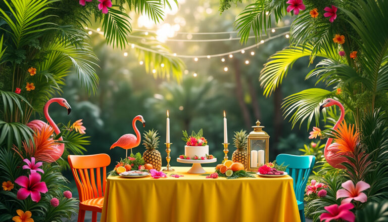 Anniversaire tropical : astuces déco pour un paradis festif